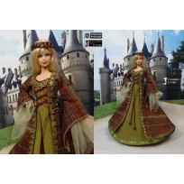 Robe Barbie " Rowena " vêtement Médiéval pour poupée Barbie Silkstone ...