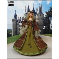 Robe Barbie " Rowena " vêtement Médiéval pour poupée Barbie Silkstone ...